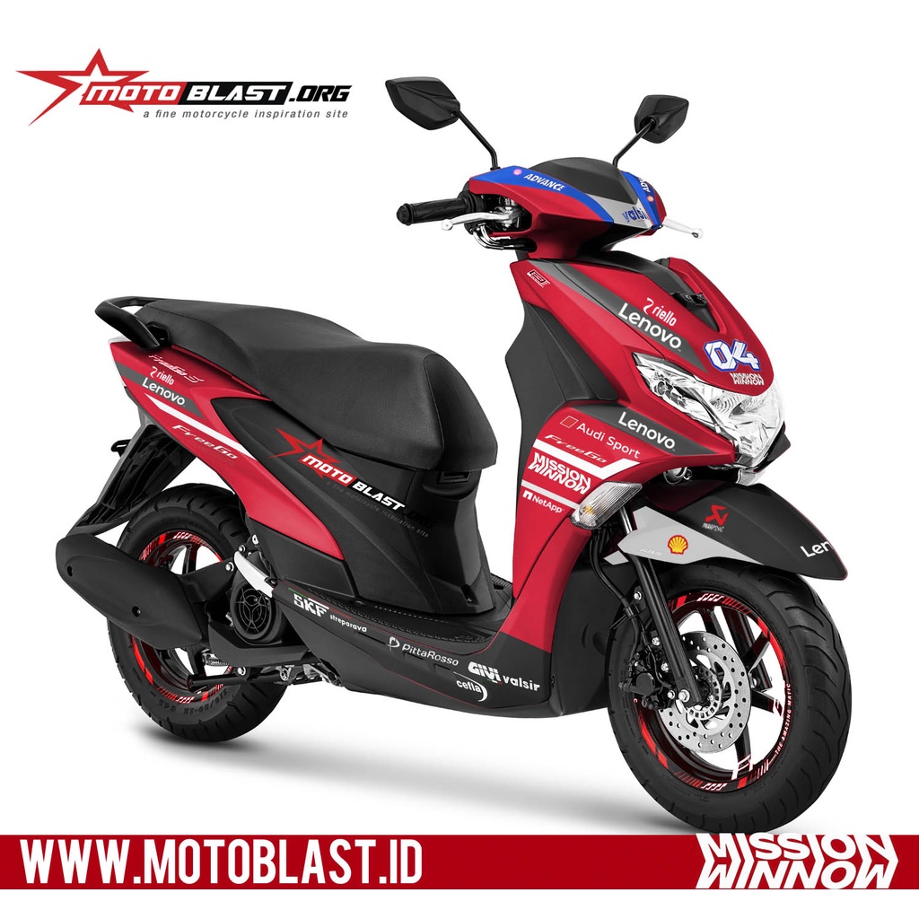 Jual Decal Sticker Motor Motoblast - Yamaha Freego Livery Mission ...