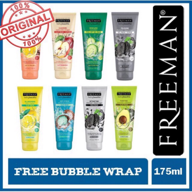 Jual [BPOM] FREEMAN MASK ALL VARIANT ( FULL SIZE / 175ml ) | Shopee ...