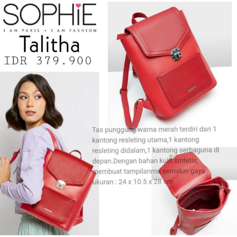 Jual TAS RANSEL TALITHA SOPHIE PARIS | Shopee Indonesia