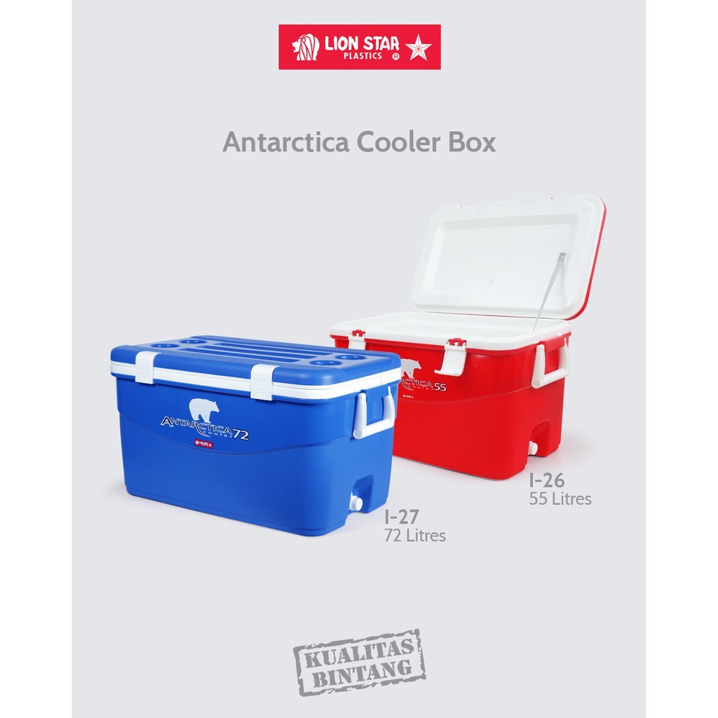 Jual Ice Box Cooler Box 55 liter Lion Star Antartica 55 I-26 Box Ikan ...