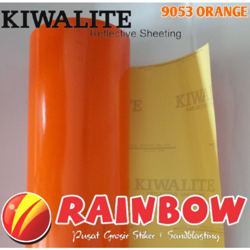 Jual Sticker KIWALITE Reflective Scotlight Sheet Warna ORANGE | Rainbow ...