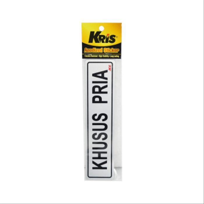 Jual KRIS STIKER KHUSUS PRIA STICKER SIGN LABEL ANODIZED | Shopee Indonesia