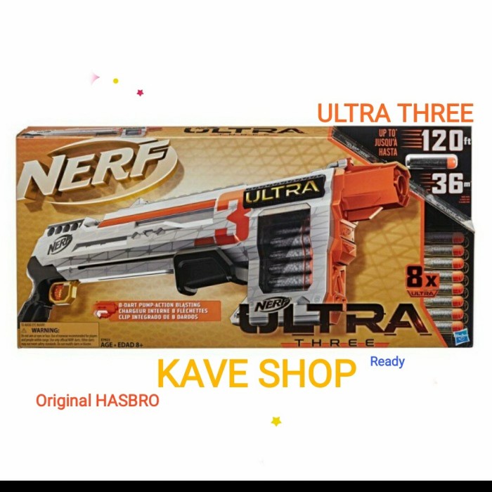 Jual Nerf Original HASBRO : Ultra THREE Shotgun Pump Blasting | Shopee ...