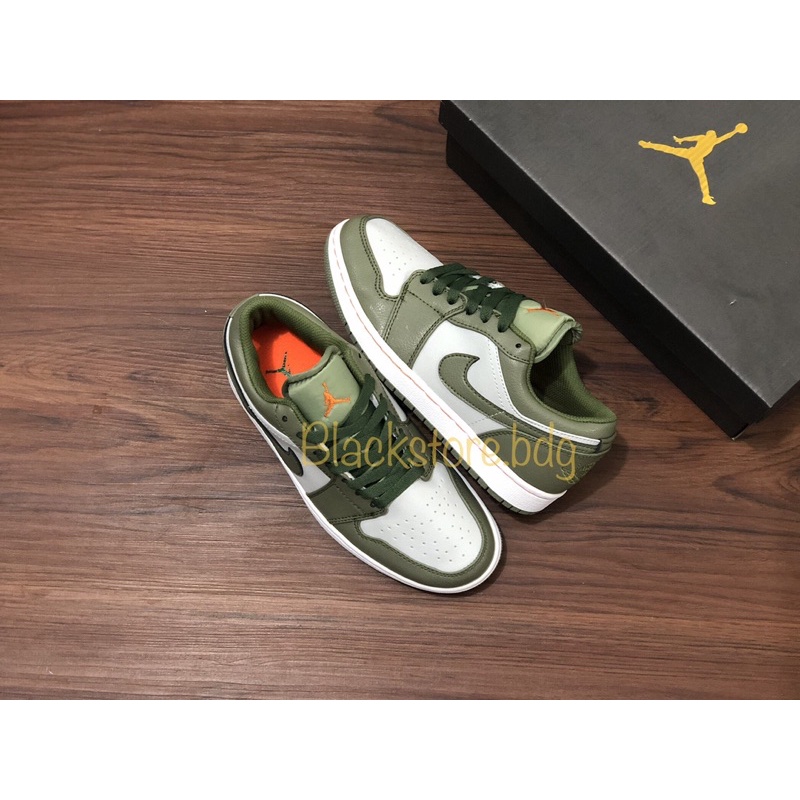 Jual Air jordan 1 low military themed olive green | Shopee Indonesia