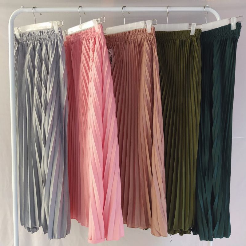 Jual Rok Plisket Bahan Hyget Super Ukuran Up to 80 kg | Shopee Indonesia