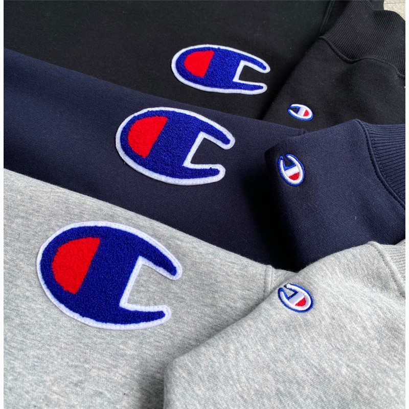 Jual Flocking Big Logo Crewneck Sweatshirts (3 Colours) | Shopee Indonesia