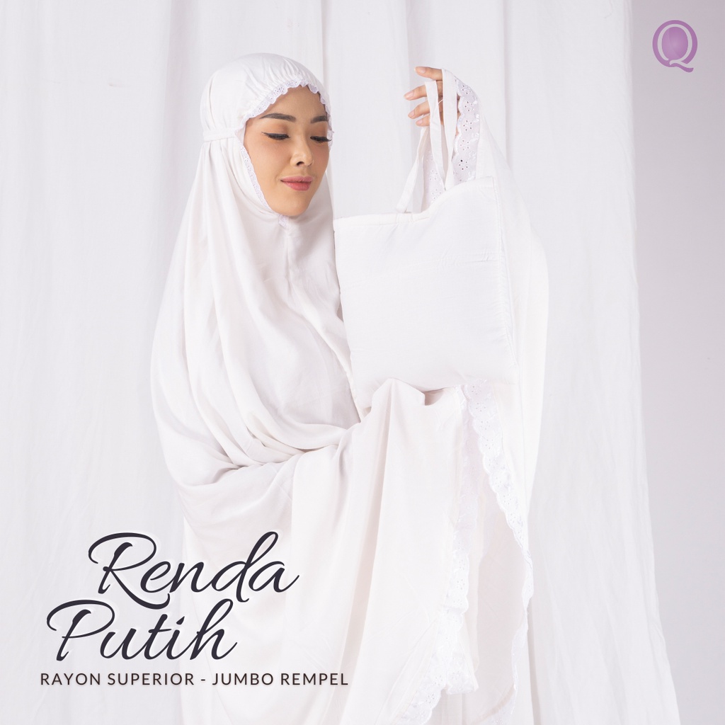 Jual Mukena Katun Rayon - Mukena Bali - Mukena Santung Renda Putih ...