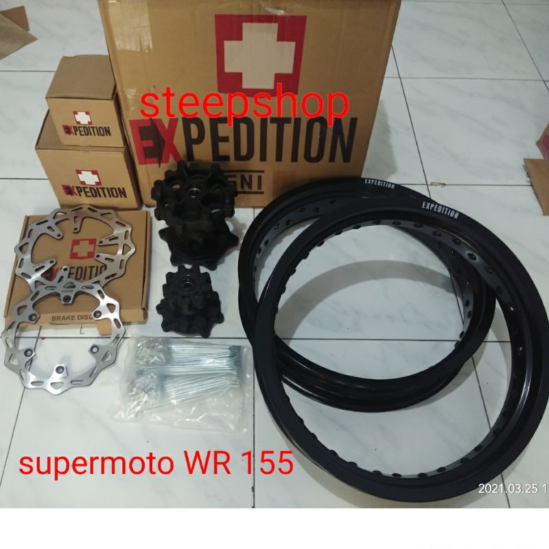 Jual velg expedition WR155 komplit tromol jeruji dan cakram expedition ...