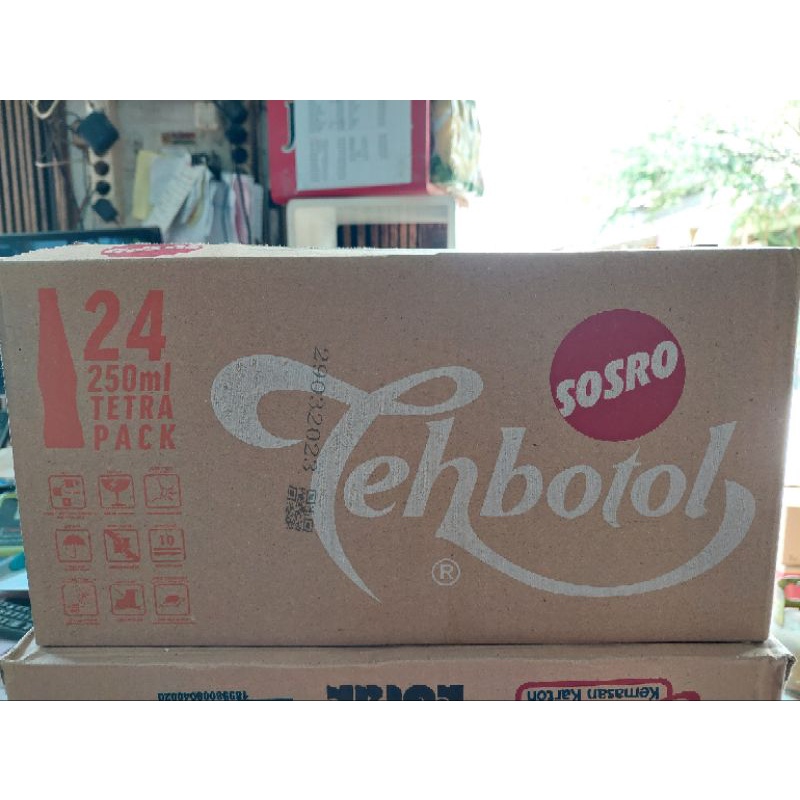 Jual Teh botol sosro kotak 250 ml 1 dus | Shopee Indonesia