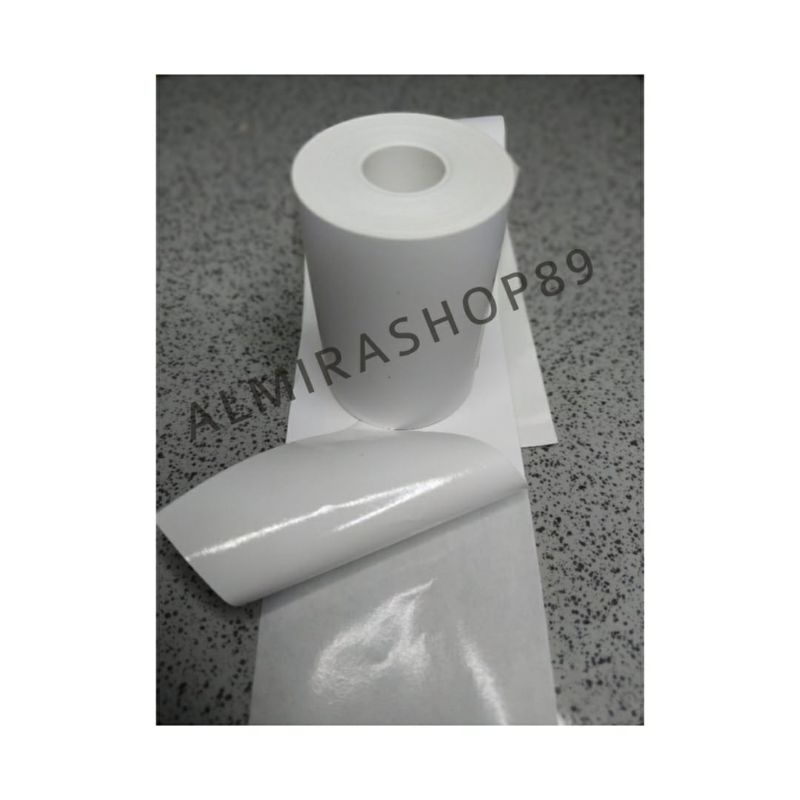 Jual Label Stiker Thermal 58mm x 5m continous / stiker resi 58mm ...