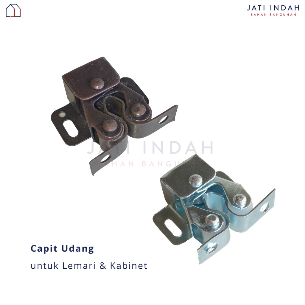 Jual Capit Udang Lemari Kabinet Laci / Jepit Udang / Ceplesan Chrome ...