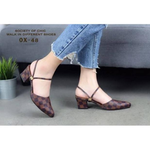 Jual F 10 Heels Tahu Cantik Model Slip On Kanvas 5cm | Shopee Indonesia