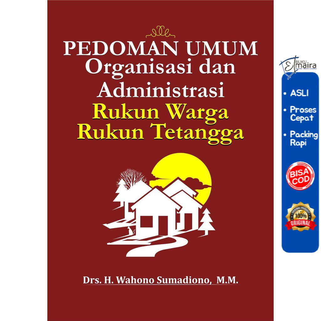 Jual Pedoman Umum Organisasi dan Administrasi Rukun Warga Rukun ...