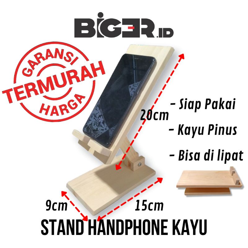 Jual Stand HP Kayu / Stand Handphone / Wooden stand HP/ Tatakan HP ...