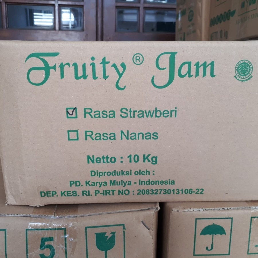 Jual Fruity Strawberry 10 Kg// Selai Fruity Strawberry 1karton | Shopee ...