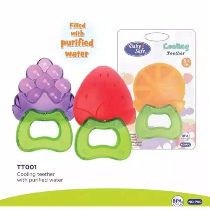 Jual BabySafe Filled with Purified Water Easy Grip Fruit Teether ...