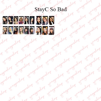 Jual [READY / SET] STAYC SO BAD PHOTOCARD FAN MADE UNOFFICIAL ...