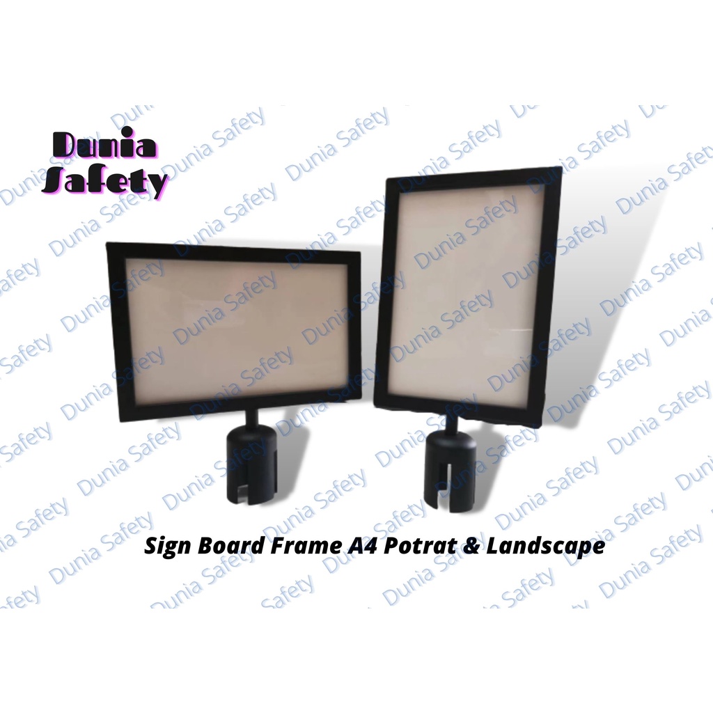Jual Sign Board Frame Stainless Hitam A4 & A3/ Potrat & Landscape ...