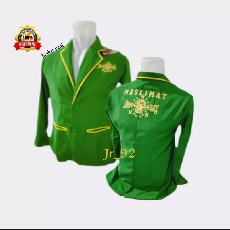 Jual Jas Almamater Hijau Lis Kuning (bisa tambah logo & nama) | Shopee ...