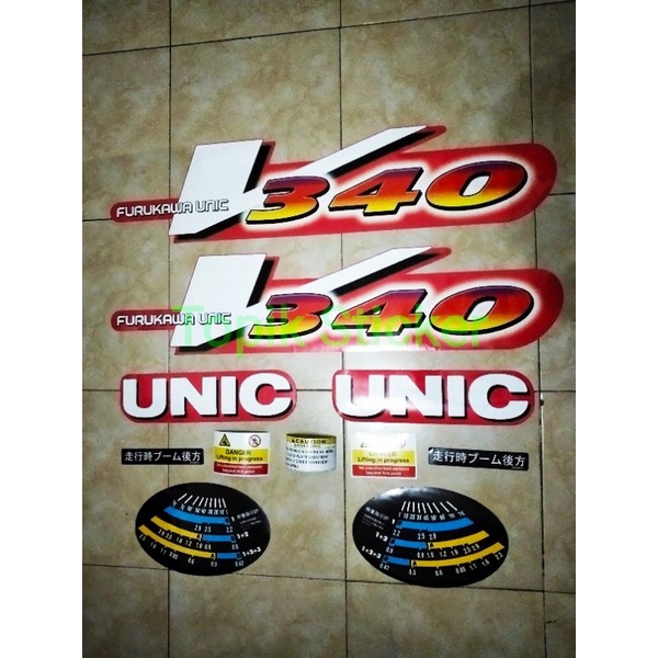 Jual Stiker Truck Mounted CRANE UNIC Ur-V340, Stiker Alat Berat ...