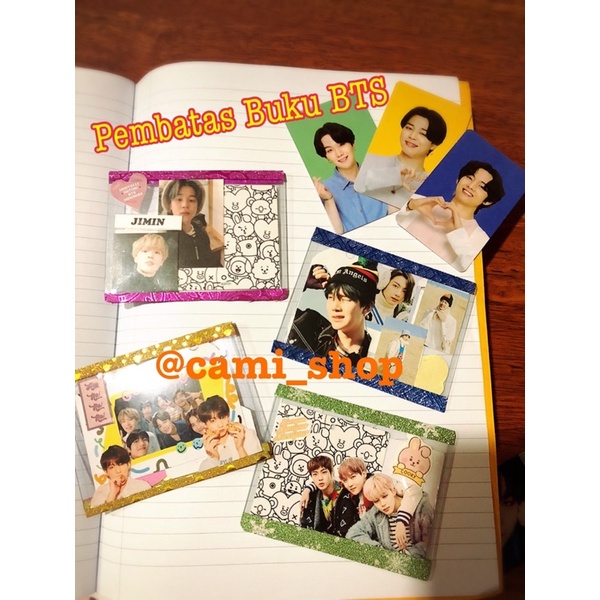 Jual BTS Bookmark Pembatas Buku Handmade Fanart Fanmade Merchandise ...
