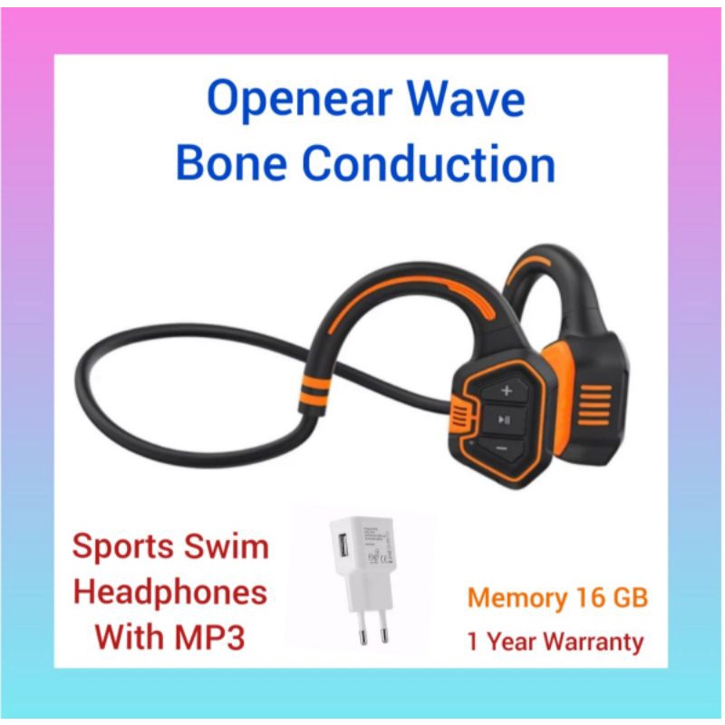 Jual Openear Wave Bone Conduction Earphone Headphone Bluetooth 5.0 For ...
