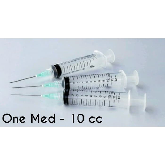 Jual Disposable syringe 10cc Onemed - Syringe 10ml ( Eceran )Syringe 10 ...