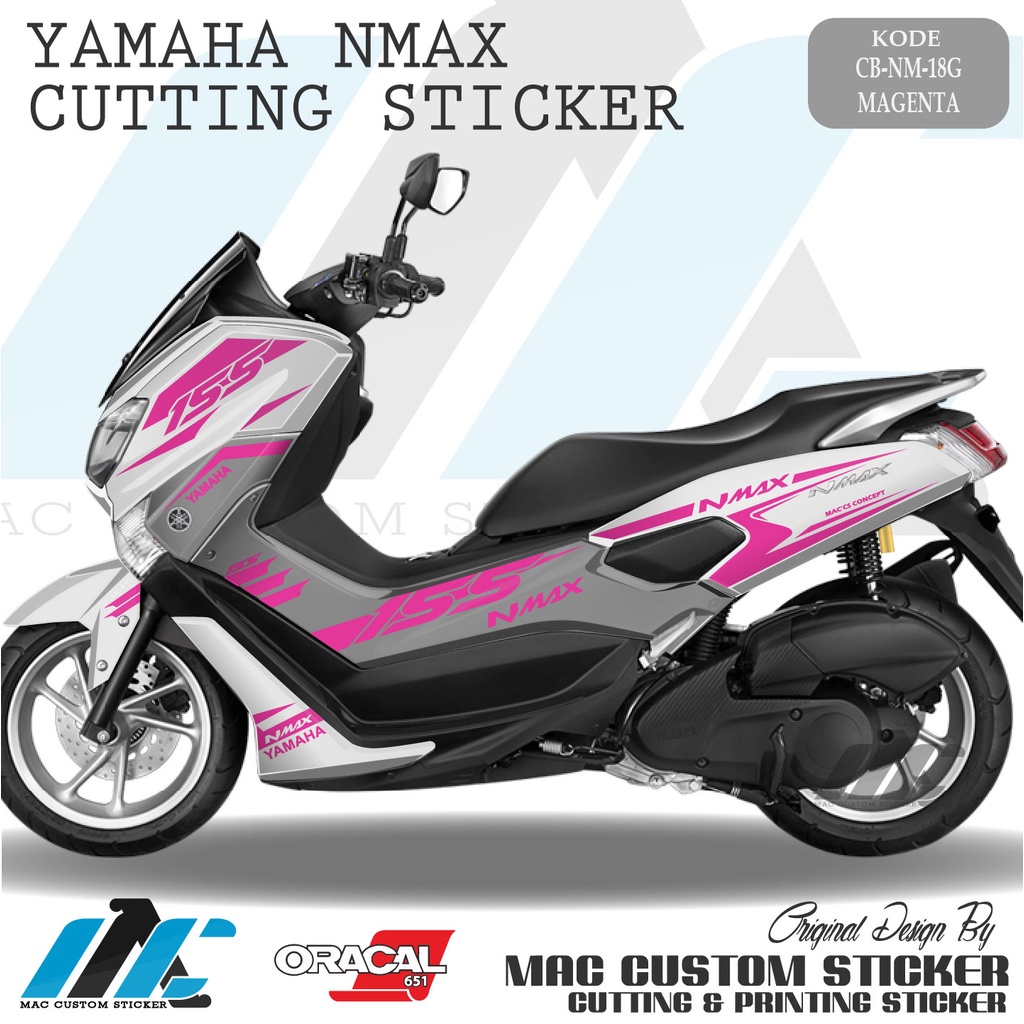 Jual CUTTING STICKER NMAX PUTIH - CUTTING STIKER STRIPING MOTOR NMAX ...