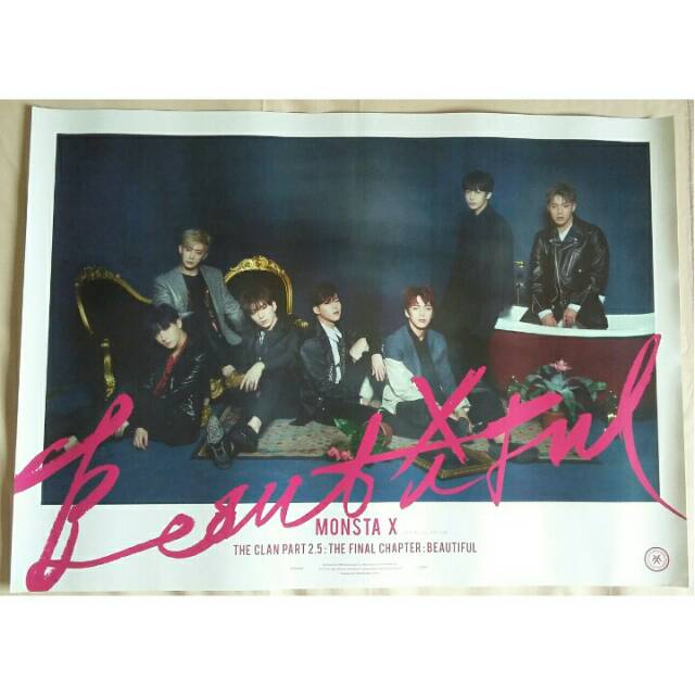 Jual Poster Monsta X Beautiful (Group & Shownu) | Shopee Indonesia