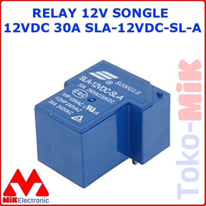 Jual RELAY 12V SONGLE 12VDC 30A SLA-12VDC-SL-A | Shopee Indonesia