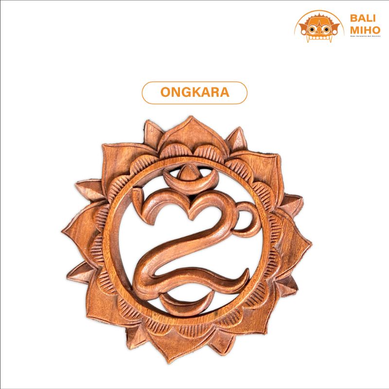 Jual Dekorasi Dinding Omkara dan Omkara Padma 20 cm - Omkara Kayu - Ongkara Kayu- Pajangan ...