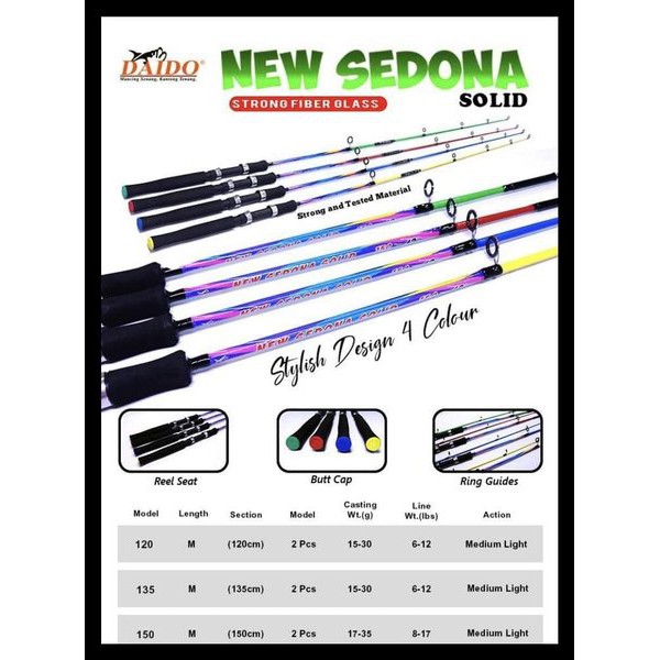 Jual Alat Pancingan Murah Joran Daido New Sedona 150 Antena Pancing ...