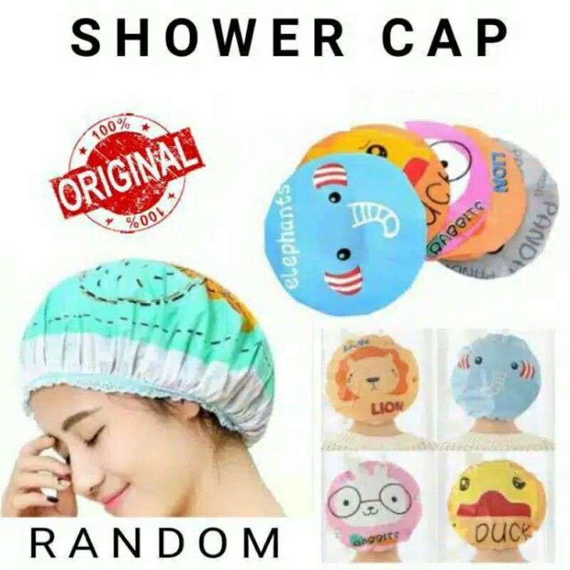 Jual SHOWER CAP KARAKTER - TOPI MANDI KERAMAS KARAKTER ANAK PENUTUP ...