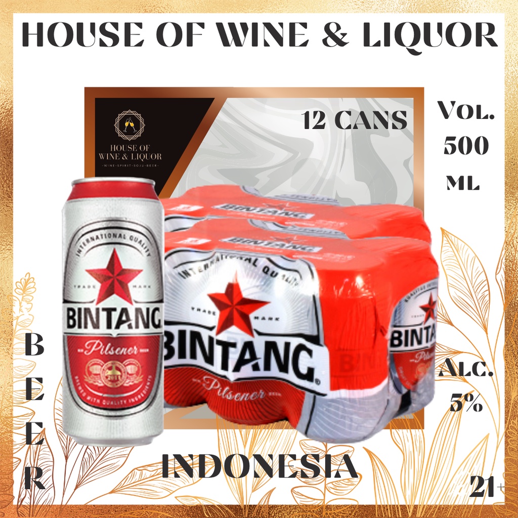 Jual Bir Bintang Can Jumbo 500 ML ( isi 12 can bintang kaleng ...