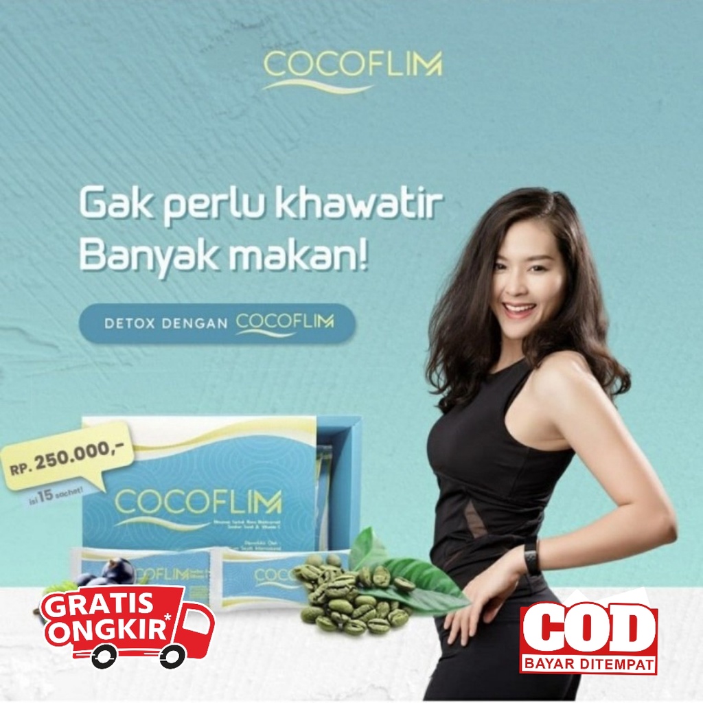 Jual cocoflim pelangsing diet dan detox 1 box (15 sachet) BPOM | Shopee ...