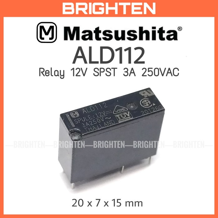 Jual Relay MATSHUSITA ALD112 12V SPST 3A 250VAC | Shopee Indonesia