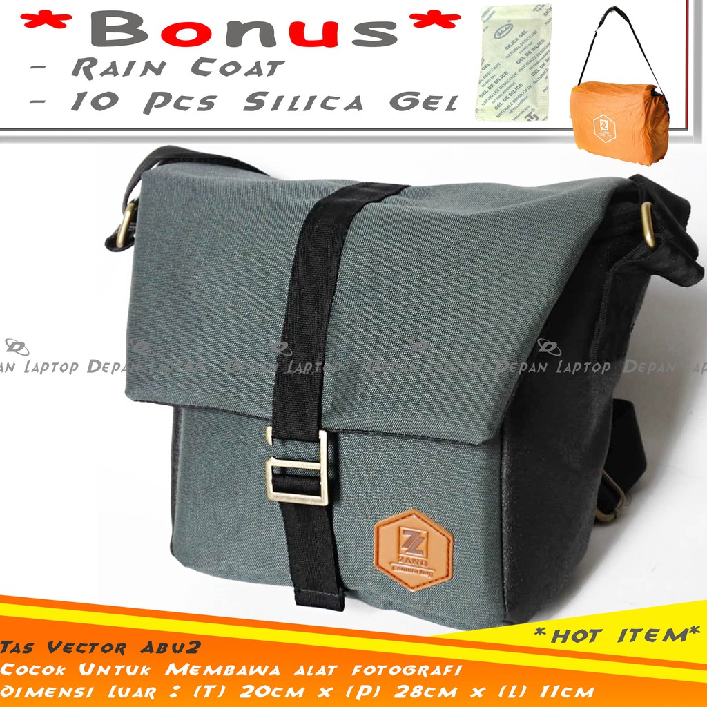 Jual Tas Selempang Camera Zano VECTOR Warna Abu Abu Simple dan Keren ...