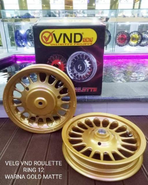Jual Velg Racing VND Roulette Ring 12& 14 inch - Beat / Scoopy / Spacy / Genio / Vario 110 ...