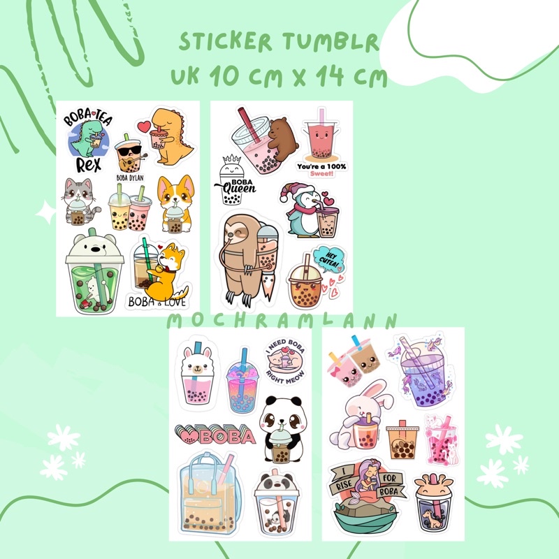 Jual BOBA TEA STICKER / STIKER BOBA / STIKER CASE HP / STIKER LAPTOP ...
