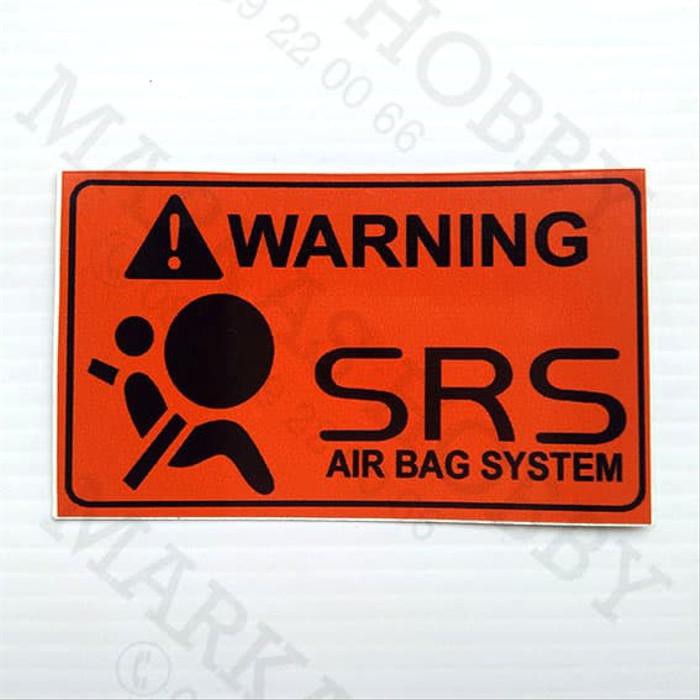 Jual Stiker / Sticker SRS Airbag Orange ( Warning Sign ) | Shopee Indonesia