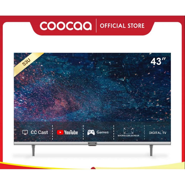 Jual COOCAA 43 inch Digital Smart TV (Model : Coocaa 43S3U) | Shopee ...