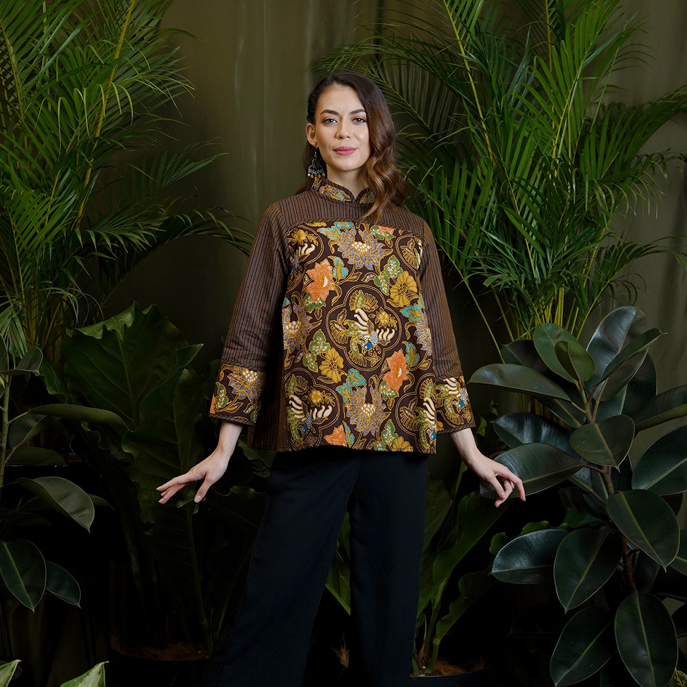 Jual NONA RARA - Marunda gendis T1715, Baju Batik Kasual Modern ...