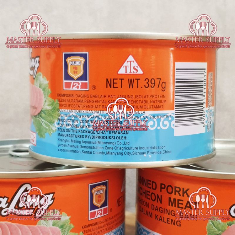 Jual DAGING MALING 397 GR / MA LING CANNED PORK LUNCHEON MEAT / NON ...