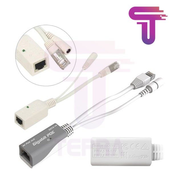 Jual MikroTik RBGPOE PoE injector, for Gigabit LAN products | Shopee ...