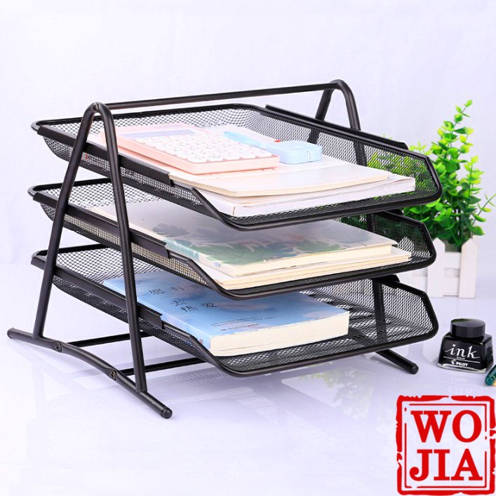 Jual Rak Dokumen 3 Susun / Rak Meja Kantor File Organizer / Rak Kertas ...