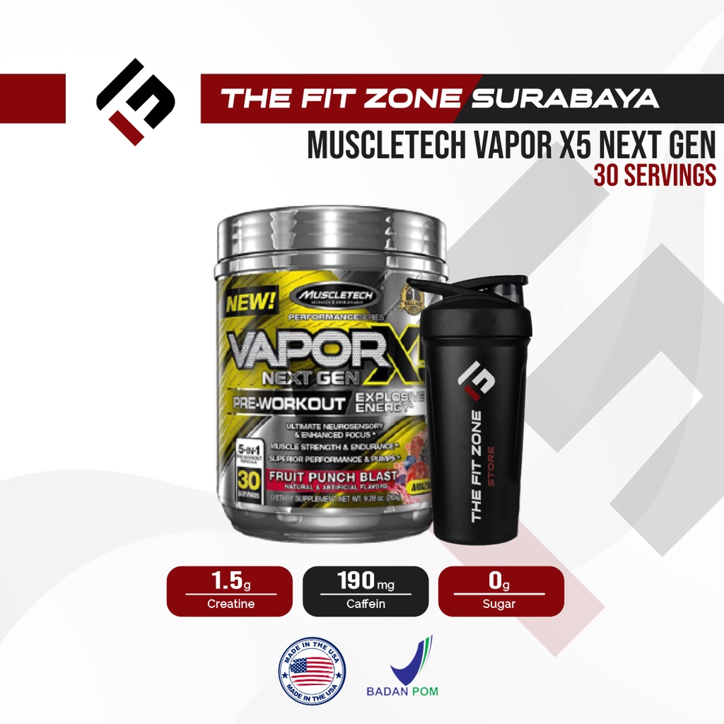 Jual MUSCLETECH Vapor X5 Next Gen 30 Serving Vapor X5 The Curse No Xplode Pre Workout ...
