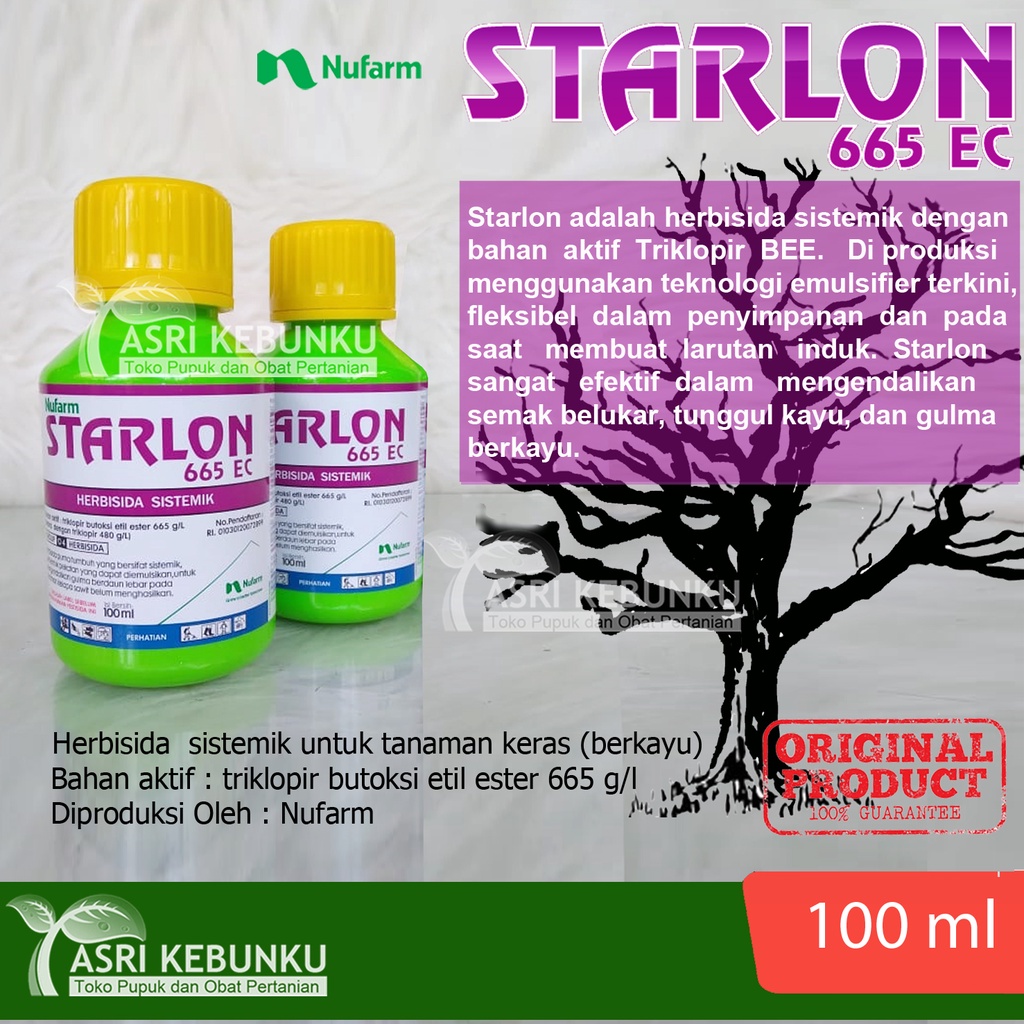 Jual Starlon 665 EC 100 ml Herbisida untuk Mematikan Pohon dan Semak ...