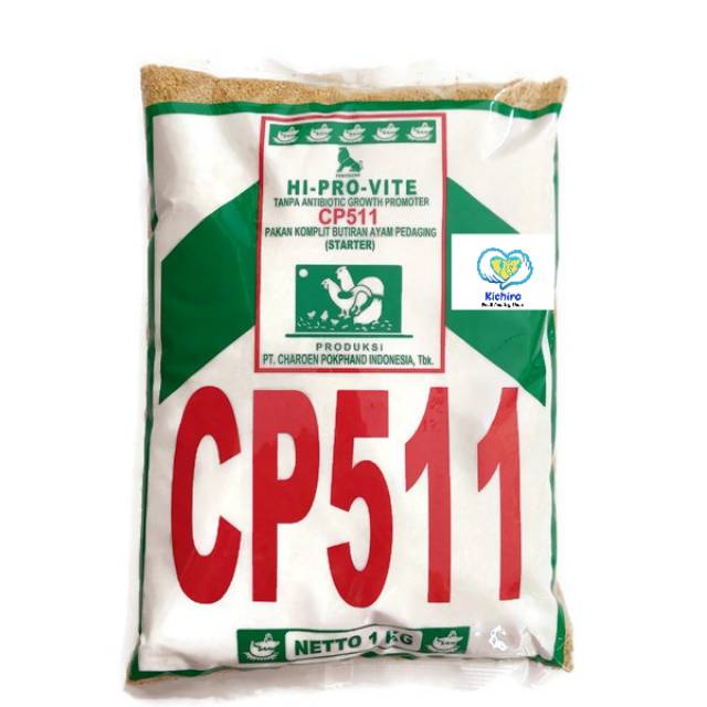 Jual CP511 / 511 Pakan Komplit Ayam Pedaging 1 Kg Phokphan | Shopee ...