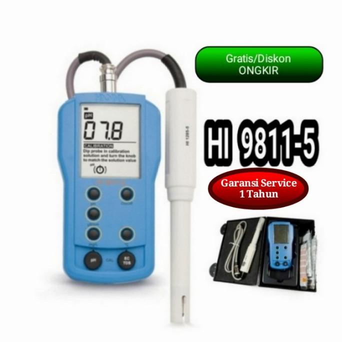 Jual Hanna instruments HI-9811-5 pH/EC/TDS/C Portable Meter | Shopee Indonesia