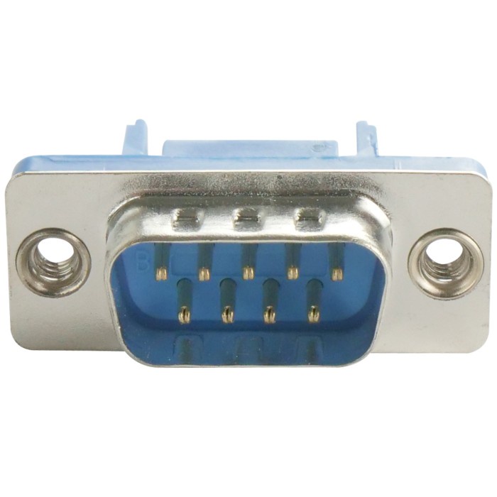 Jual DB9 DB 9 male socket Plug connector 9 pin 9p copper RS232 RS 232 ...